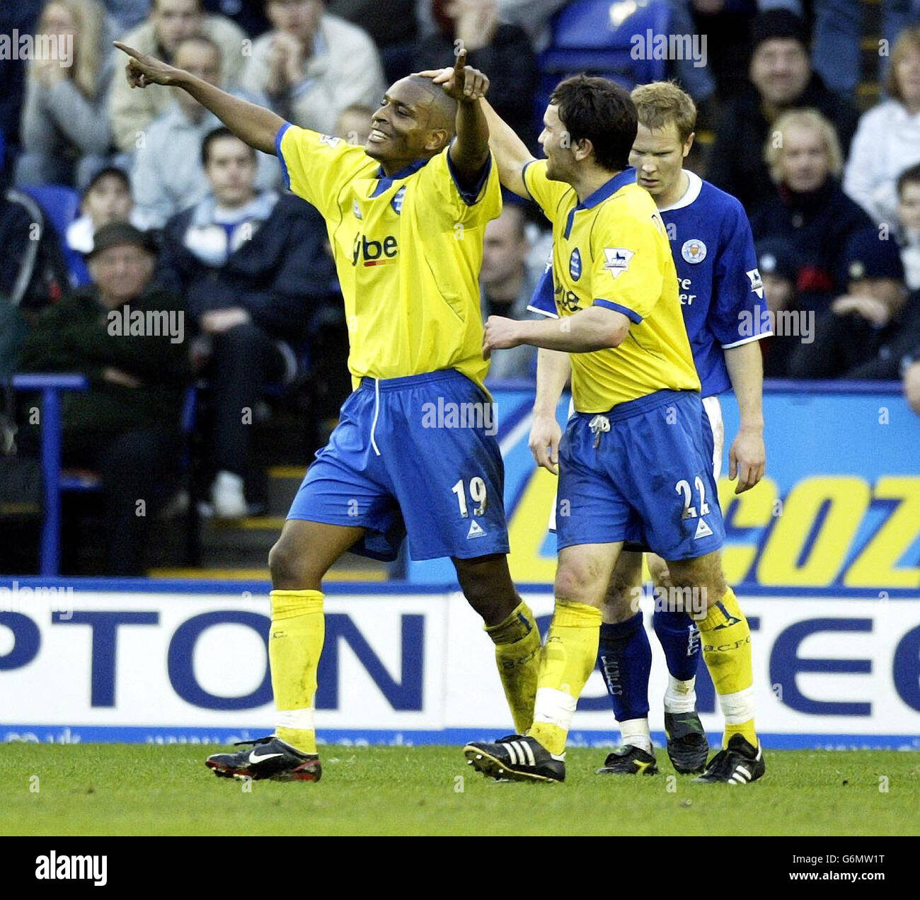 Birmingham City's Clinton Morrison celebrates scoring the opening goal ...