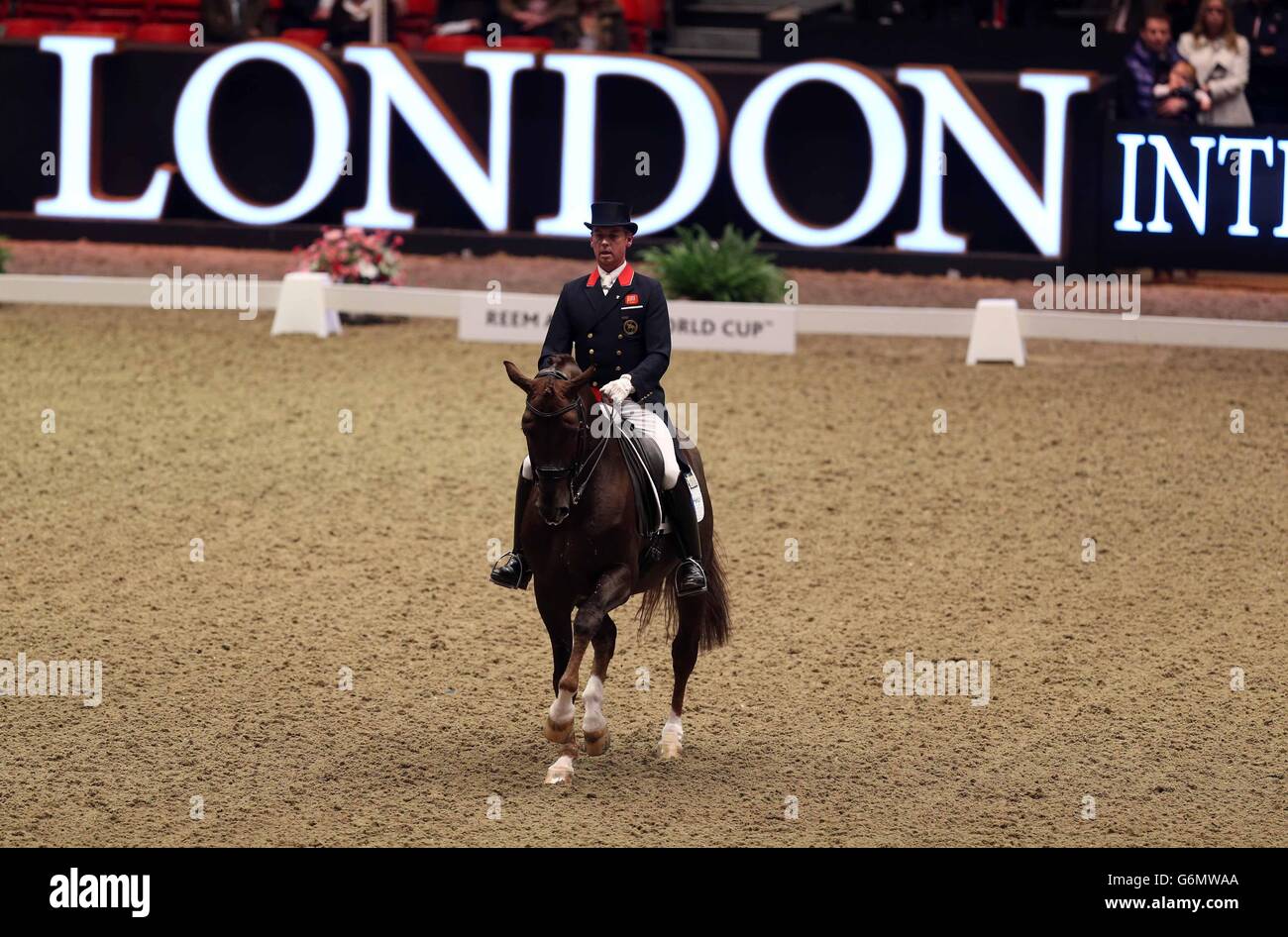 Great Britain's Carl Hester riding Fine Time 13 competes in the REEM ...