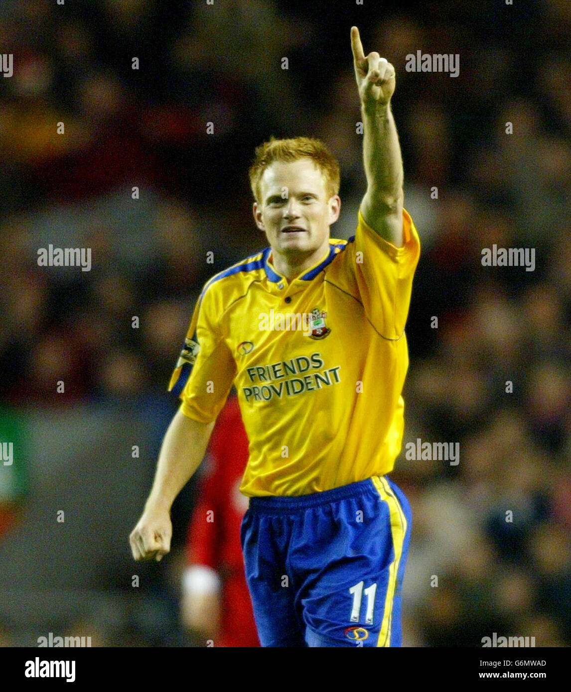 Southampton's Michael Svensson celebrates scoring his teams 2nd goal ...