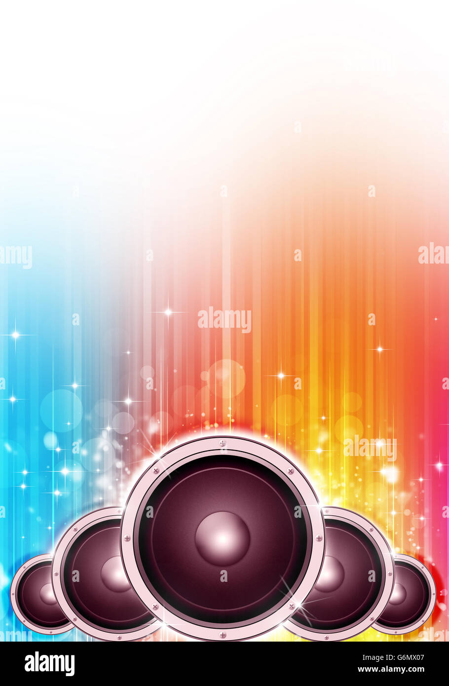 multicolor party music background for flyers and posters Stock Photo ...