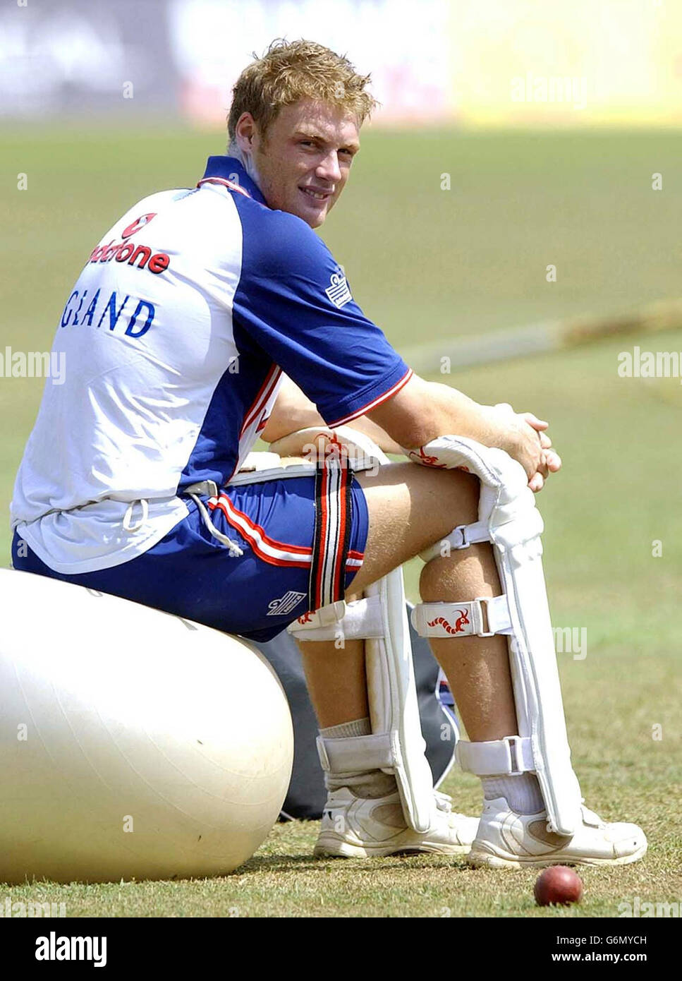 Andrew Flintoff training Stock Photo - Alamy