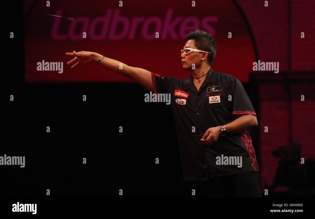 Royden Lam during day seven of The Ladbrokes World Darts Championship ...