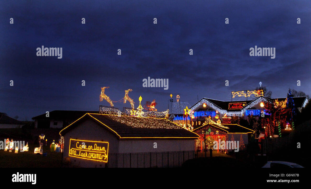 The home of Danny Meikle of Bellfield Road, Lanarkshire, after winning ...