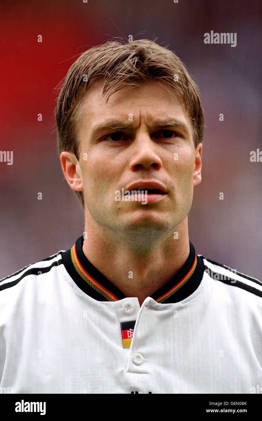 Soccer - European Championships 1996 - Germany v Czech Republic. Thomas ...
