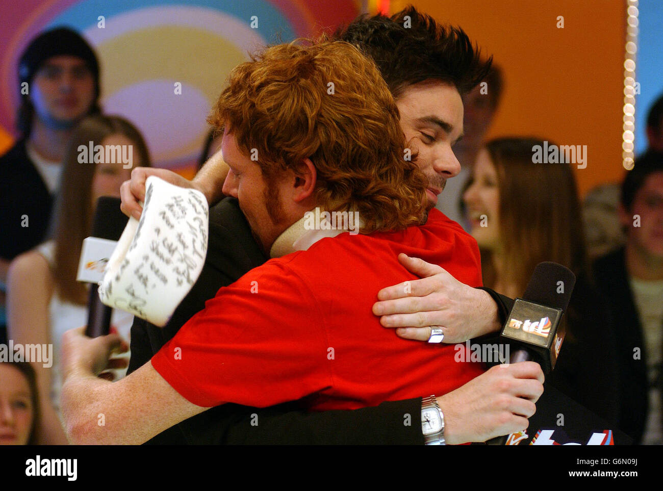Mtv Presenter Dave Berry During Mtvs Trl Uk High Resolution Stock ...