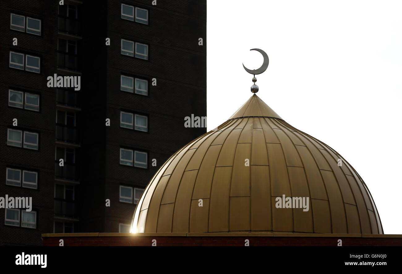 A general view of The Golden Mosque Islamic Centre in Rochdale which ...