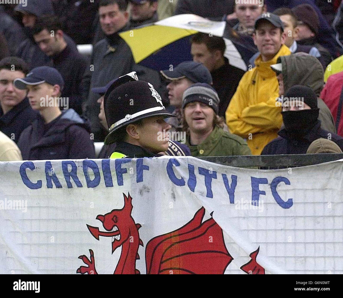 Millwall fans flag football hi-res stock photography and images - Alamy