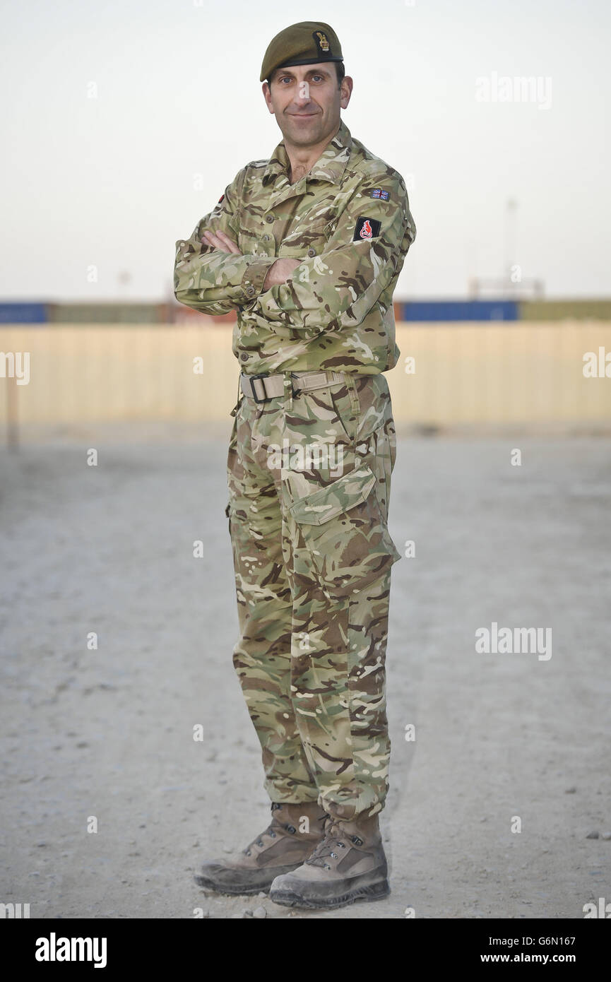 Task Force Helmand commander Brigadier James Woodham at Camp Bastion ...