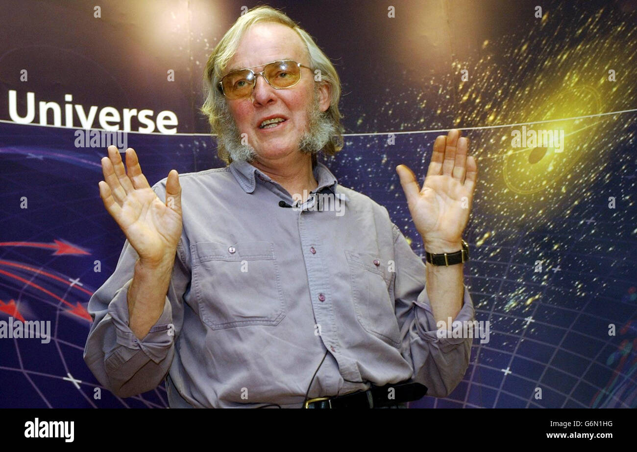 Probe designer Professor Colin Pillinger attends a press conference in ...