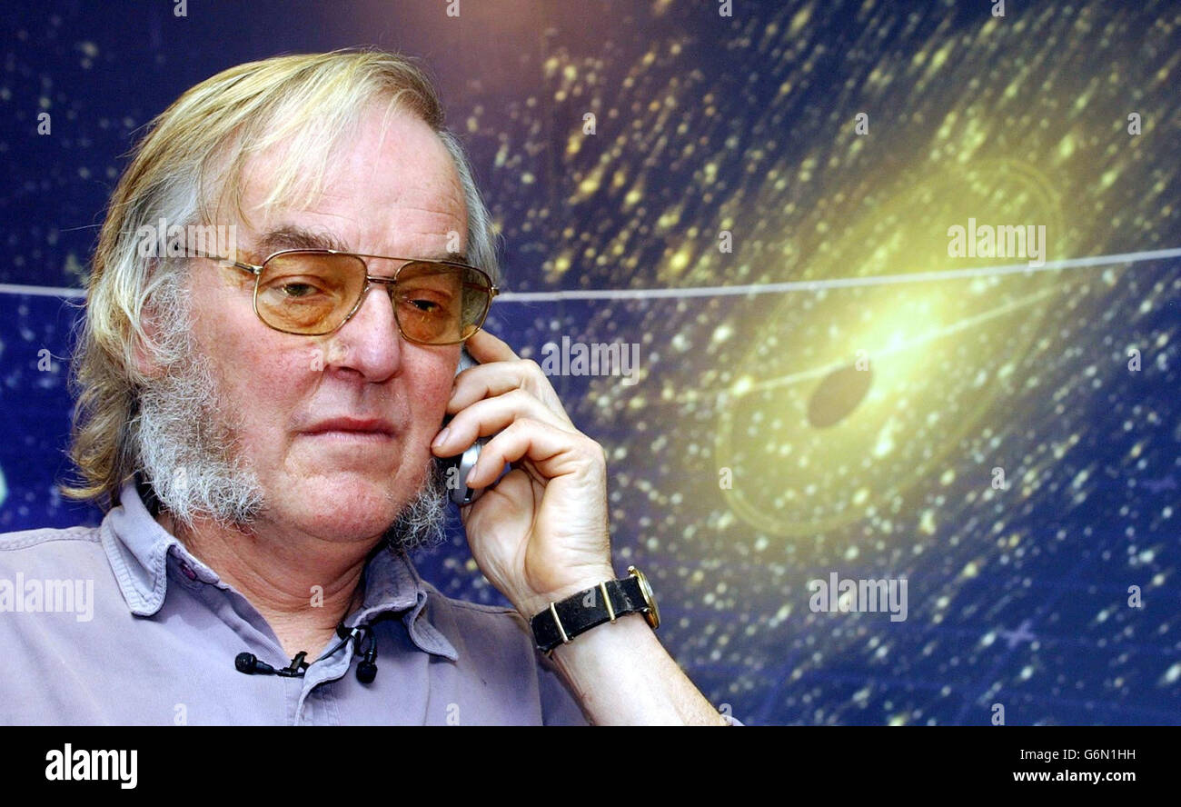 Probe designer Professor Colin Pillinger attends a press conference in ...