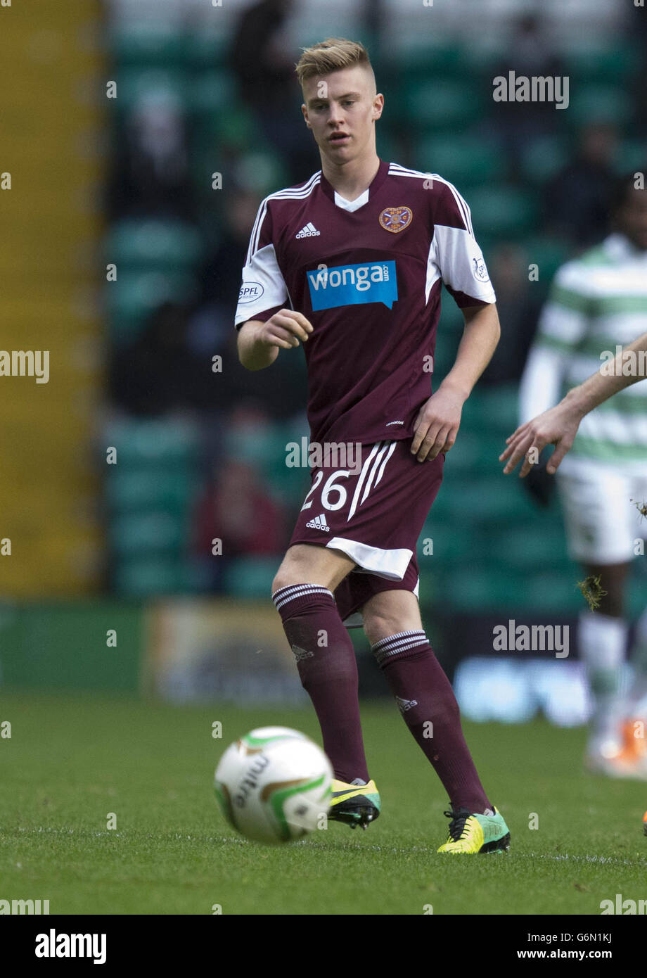 Hearts' Adam King during the Scottish Premiership match at Celtic Park ...