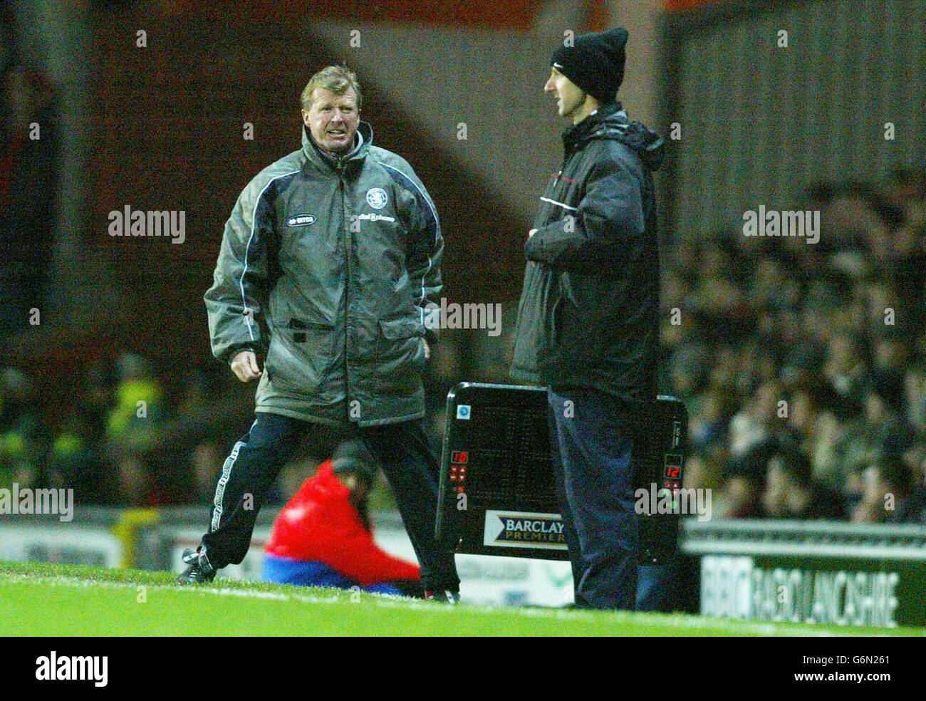 Middlesbrough manager Steve McClaren showing his displeasure at a ...