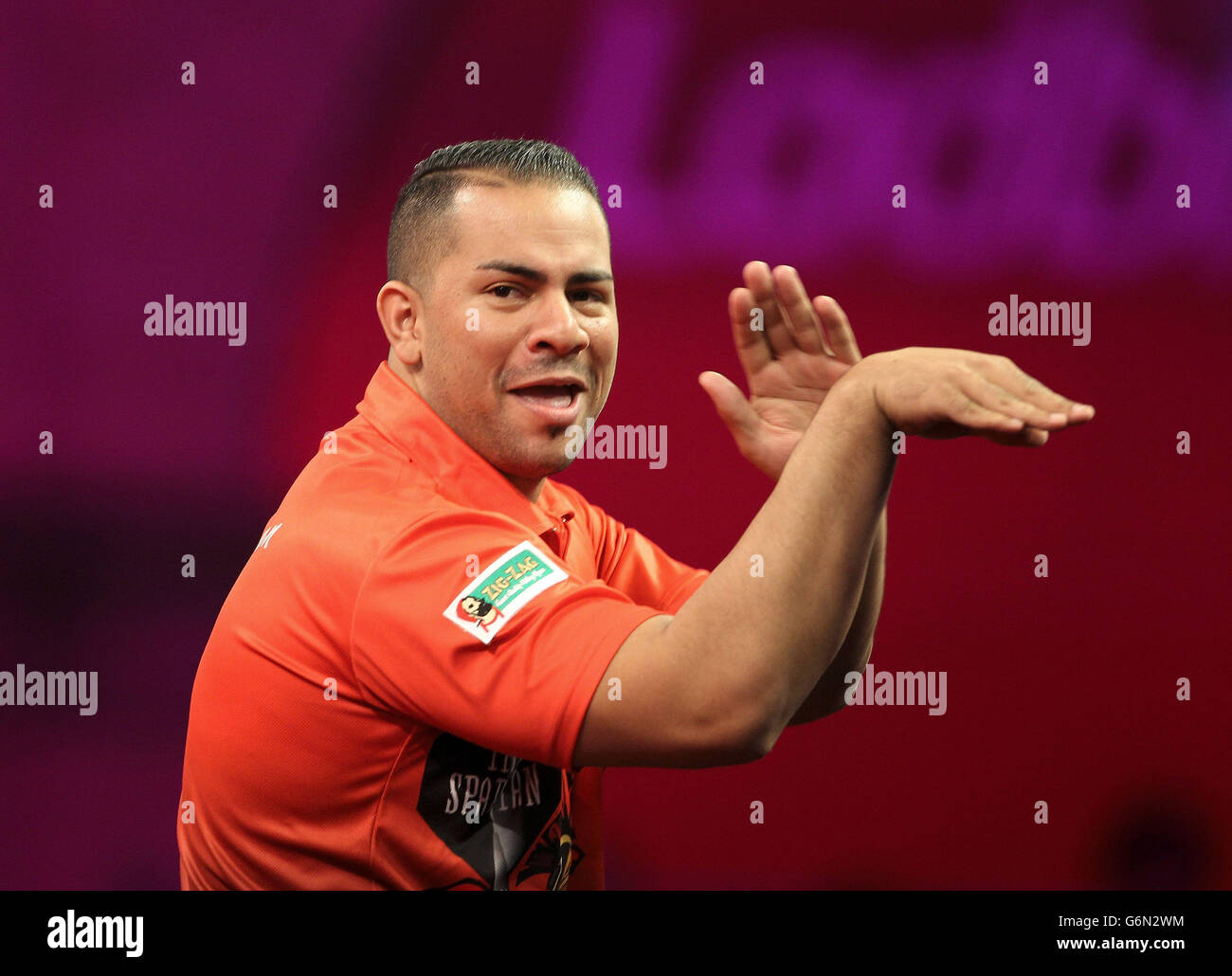 Devon Petersen shows off his dance moves against Justin Pipe during day ...