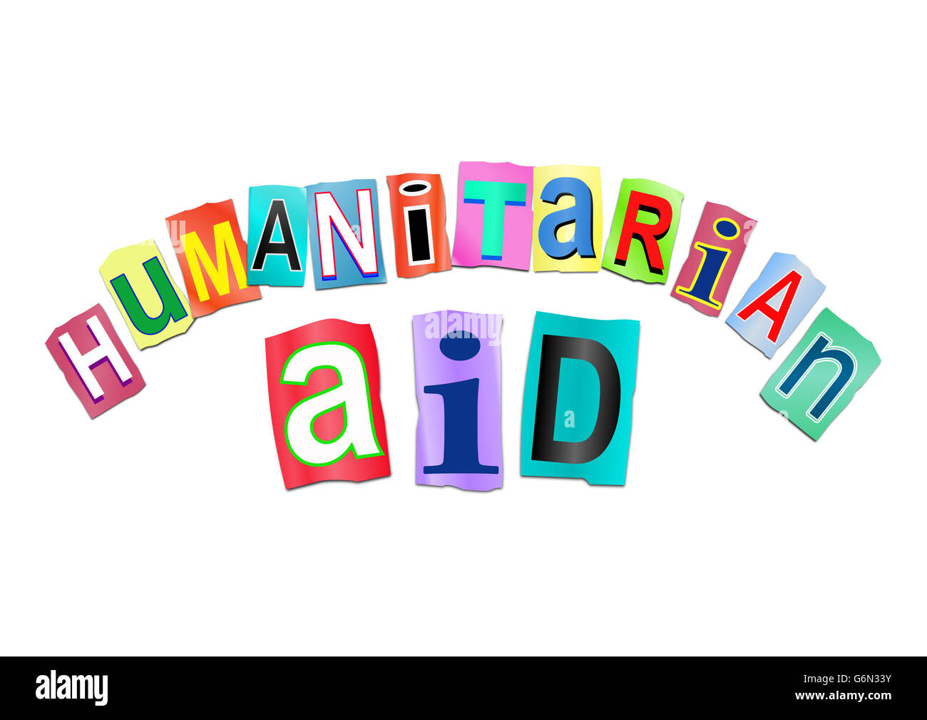 Humanitarian aid concept Stock Photo - Alamy