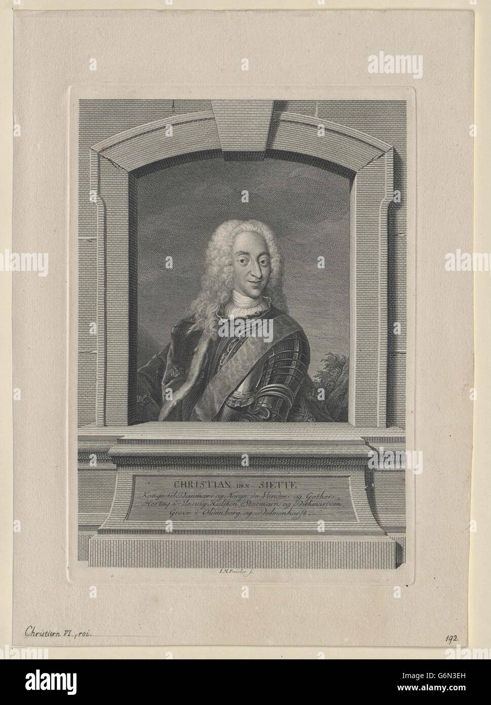 Christian VI., König von Dänemark Stock Photo - Alamy