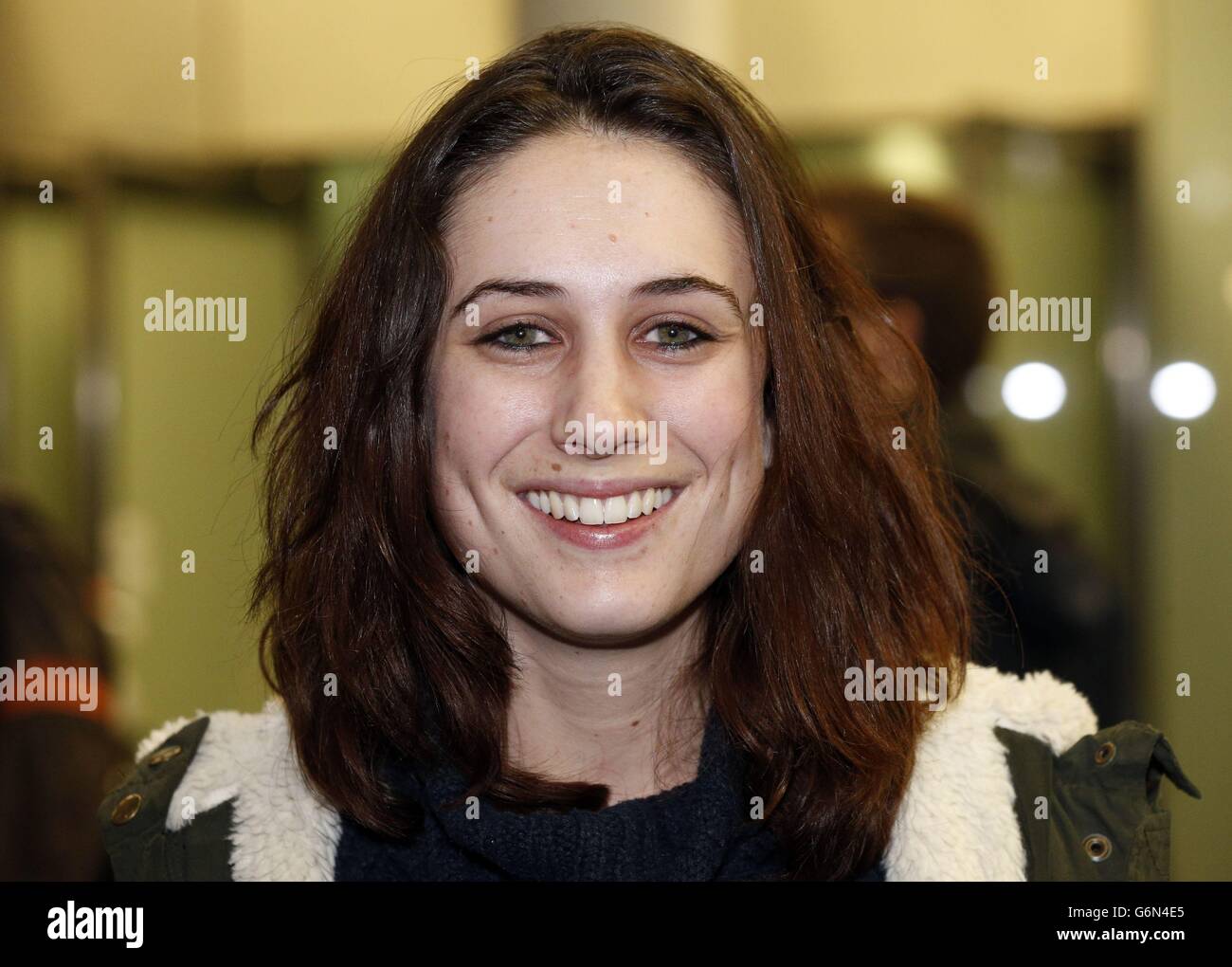 Alexandra Harris arrives at St Pancras Station, London, after being ...