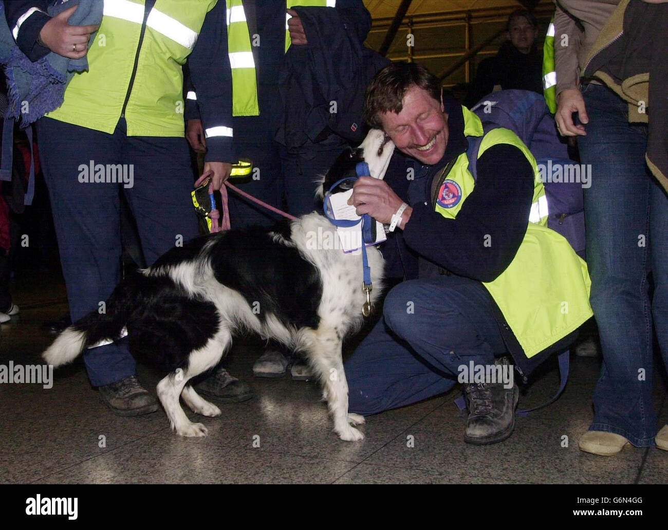 Rapid-UK's John Miller, from Buckinghamshire, is welcomed back by the ...