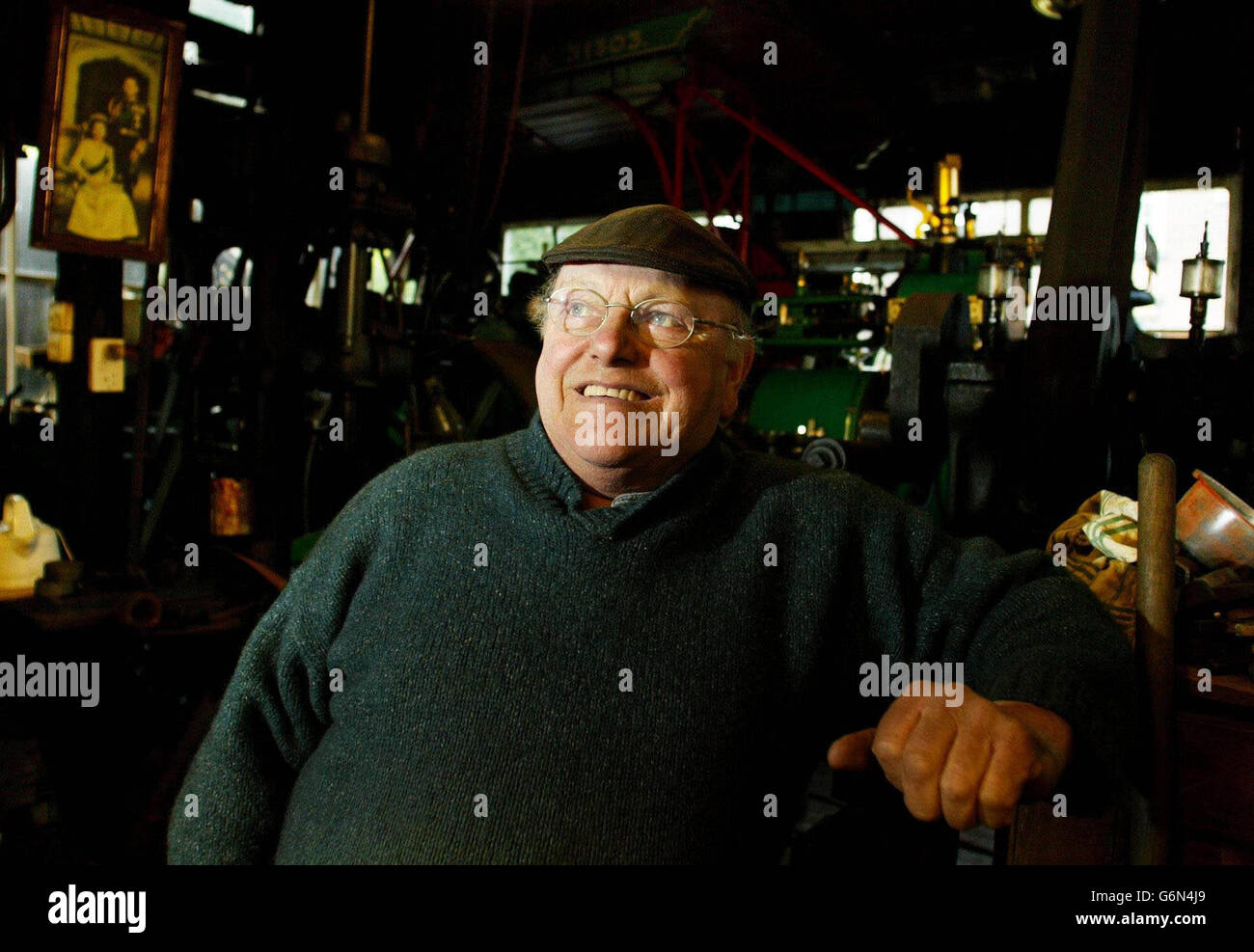 Steeplejack, Fred Dibnah, celebrates at his Bolton home, after being ...