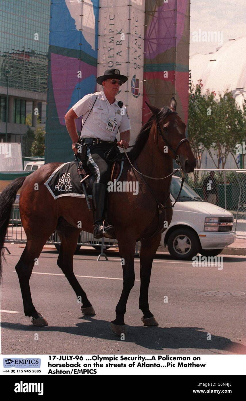 Olympic security in Atlanta Stock Photo - Alamy