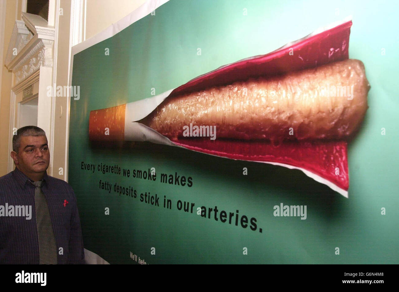 BHF Anti Smoking Adverts Stock Photo: 107414840 - Alamy