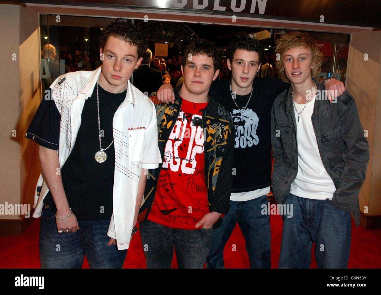 Blazin squad arrives uk film premiere last samurai hi-res stock ...