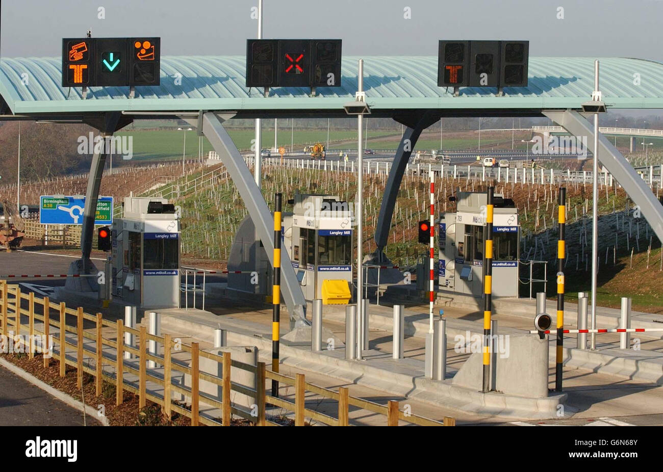 M6 Toll north of Birmingham Stock Photo - Alamy