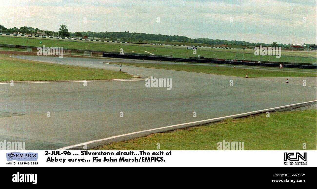 Silverstone circuit the exit of abbey curve hi-res stock photography ...