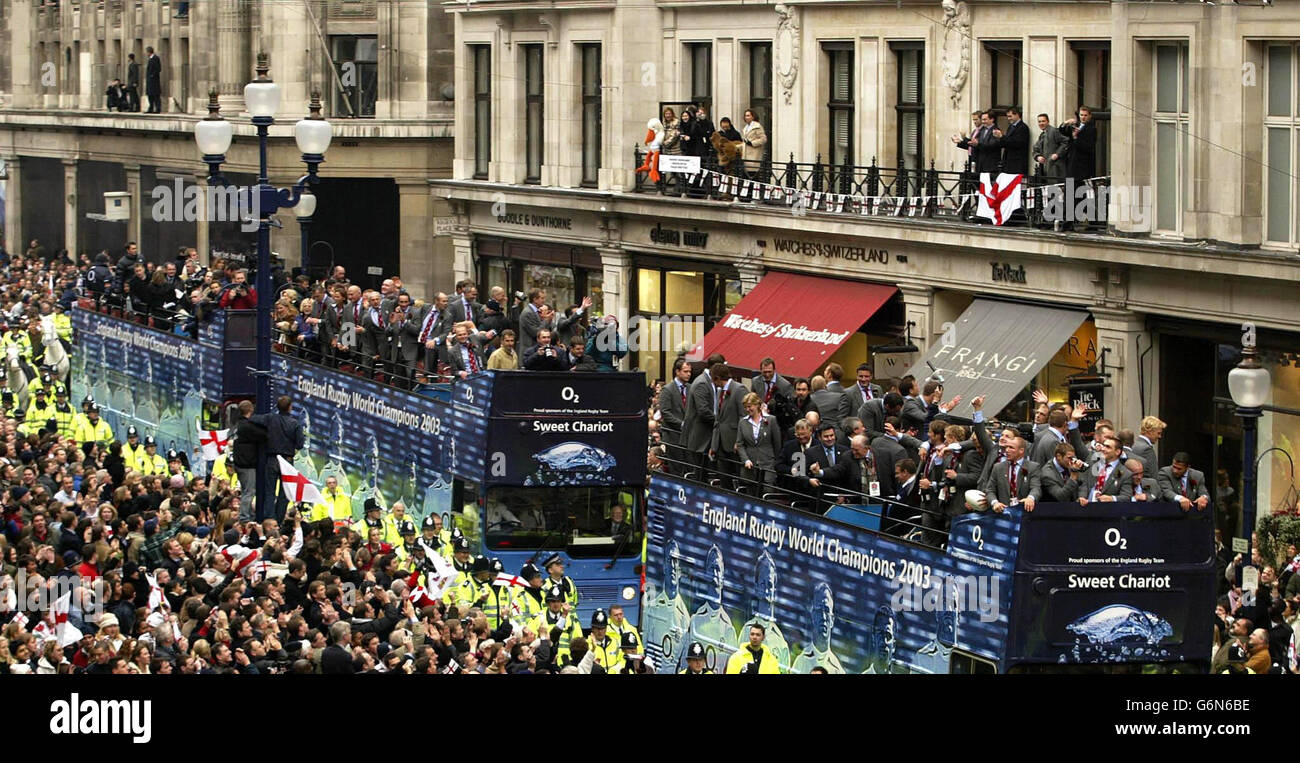 England rugby parade Stock Photo - Alamy