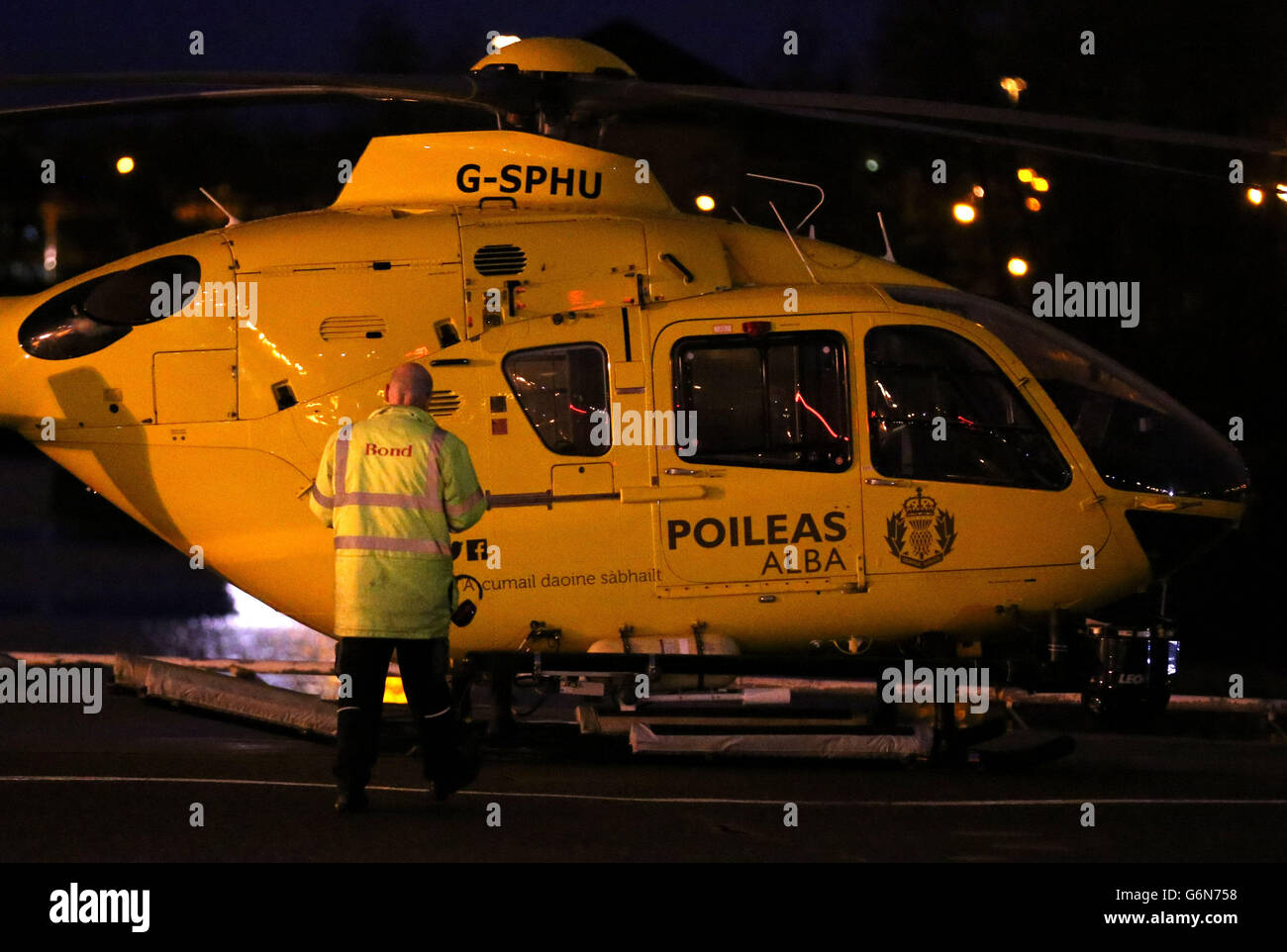 Ec135 helicopters grounded hi-res stock photography and images - Alamy