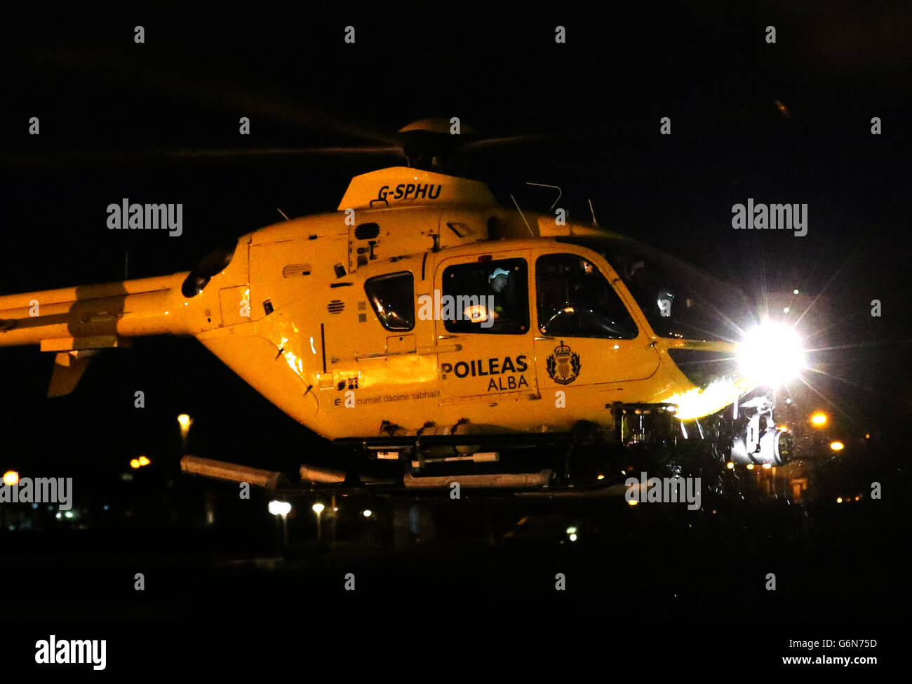 Ec135 helicopters grounded hi-res stock photography and images - Alamy