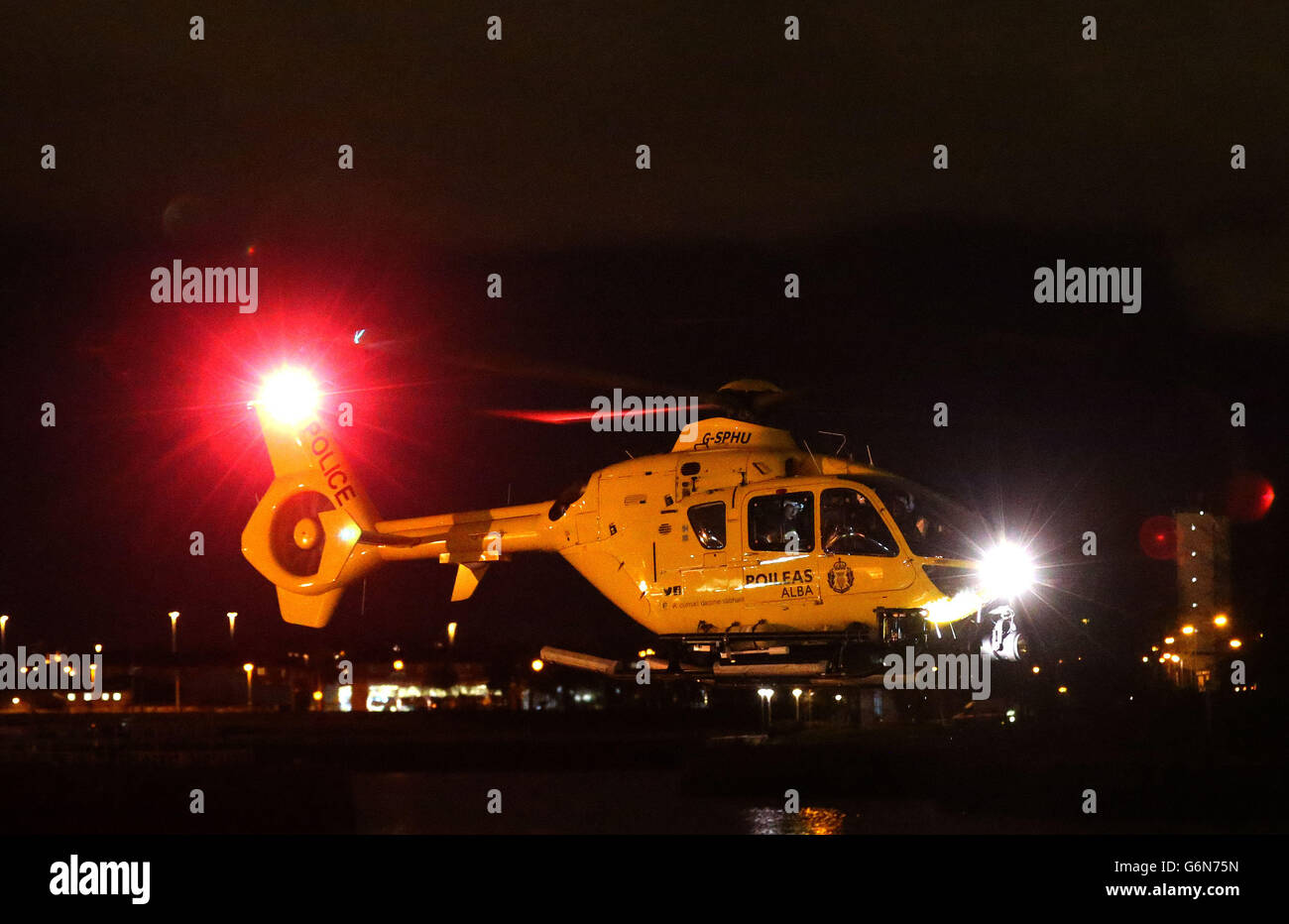 Ec135 helicopters grounded hi-res stock photography and images - Alamy