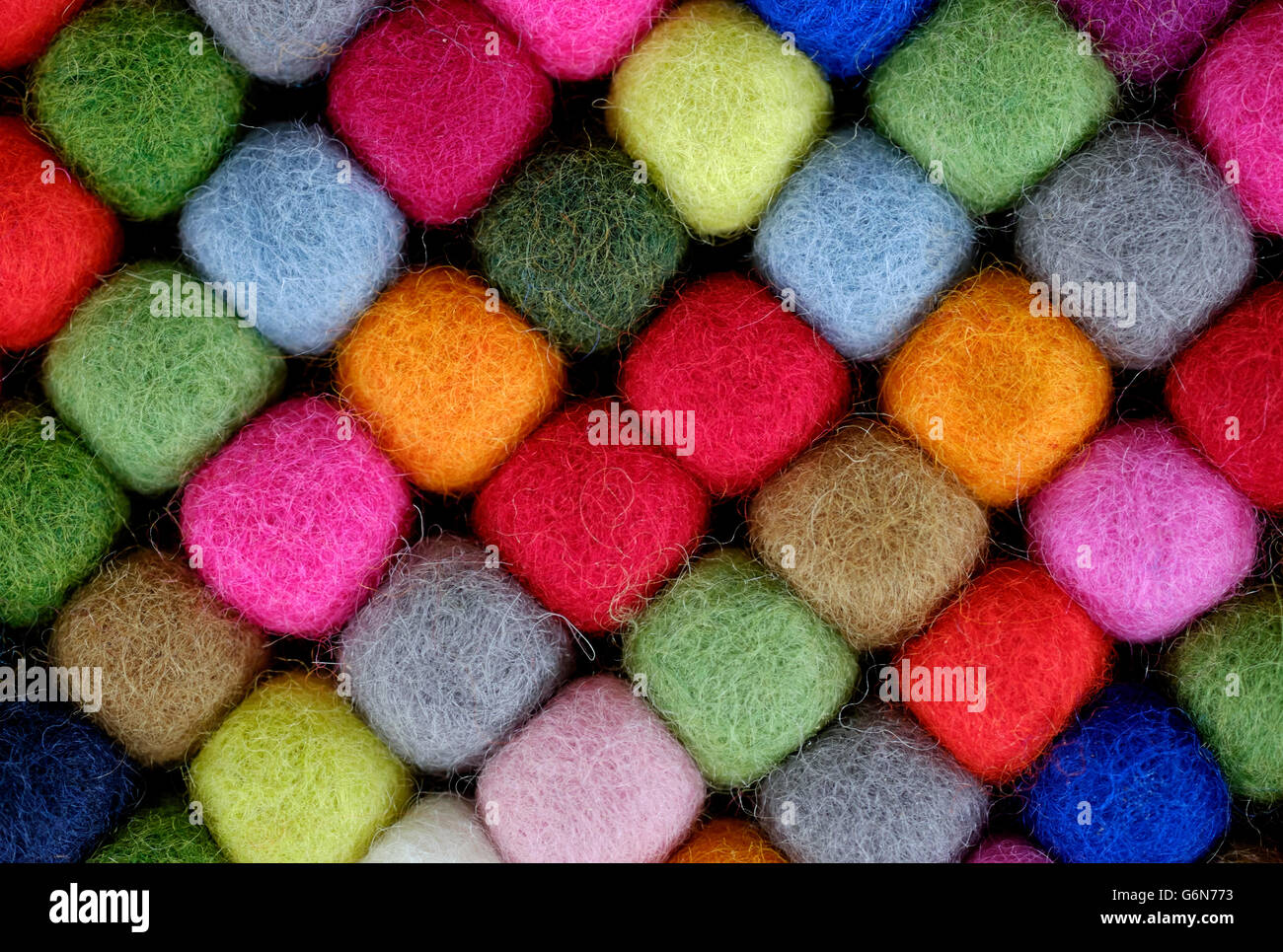 Colourful balls of wool Stock Photo - Alamy