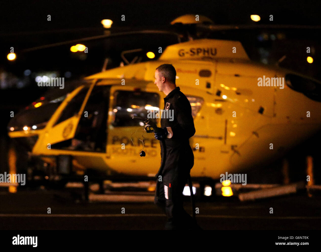Ec135 helicopters grounded hi-res stock photography and images - Alamy