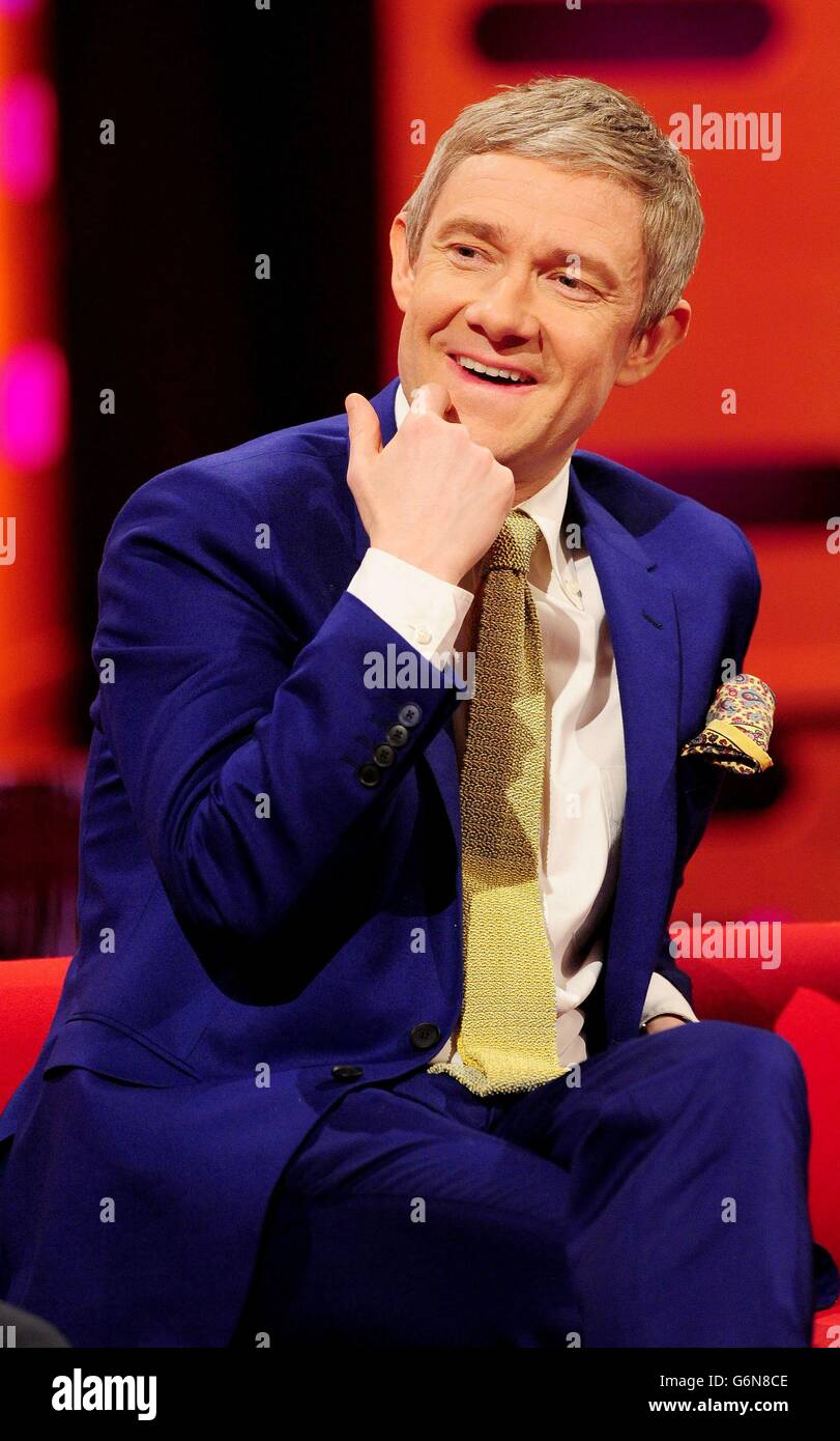 Martin Freeman during filming of The Graham Norton Show, at The London ...