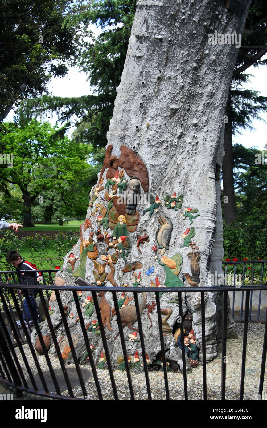 Ola Cohn's Fairies Tree in Fitzroy Gardens Melbourne Victoria Australia ...