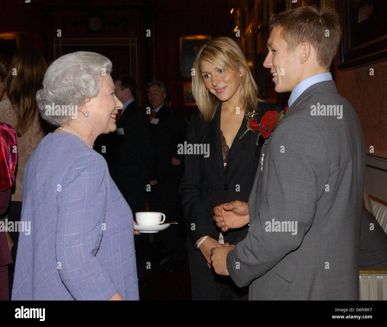 Queen meets jonny wilkson diana stewart hi-res stock photography and ...