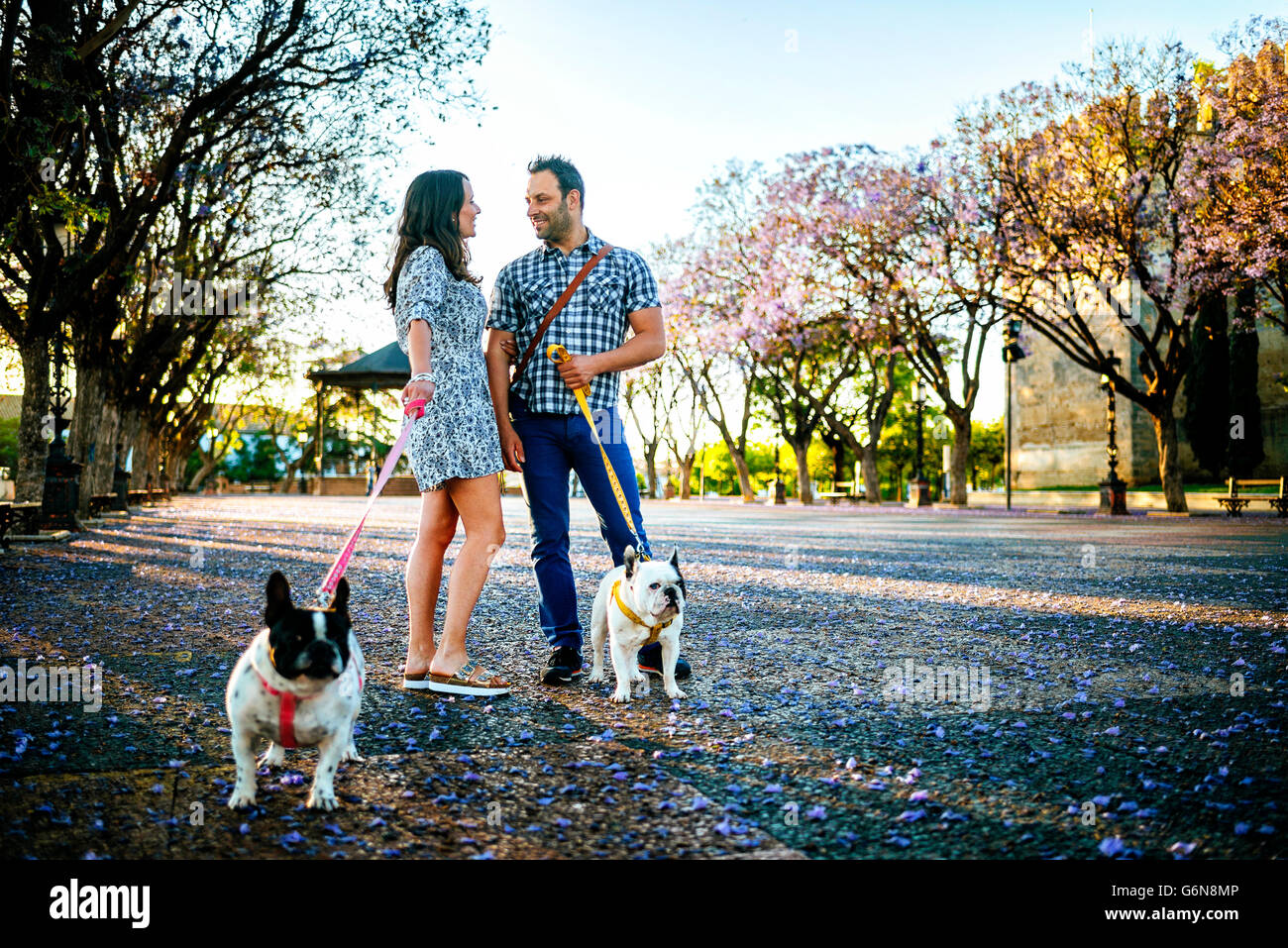 Two men walking dogs hi-res stock photography and images - Alamy