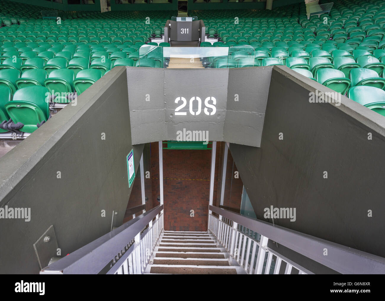 Visiting Wimbledon Place Stock Photo - Alamy