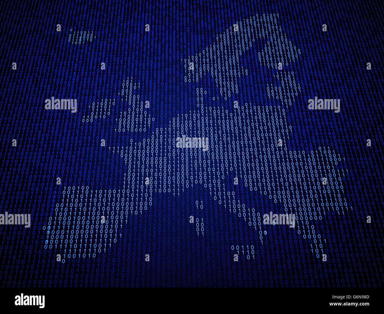 European Union map made out of binary code Stock Photo - Alamy
