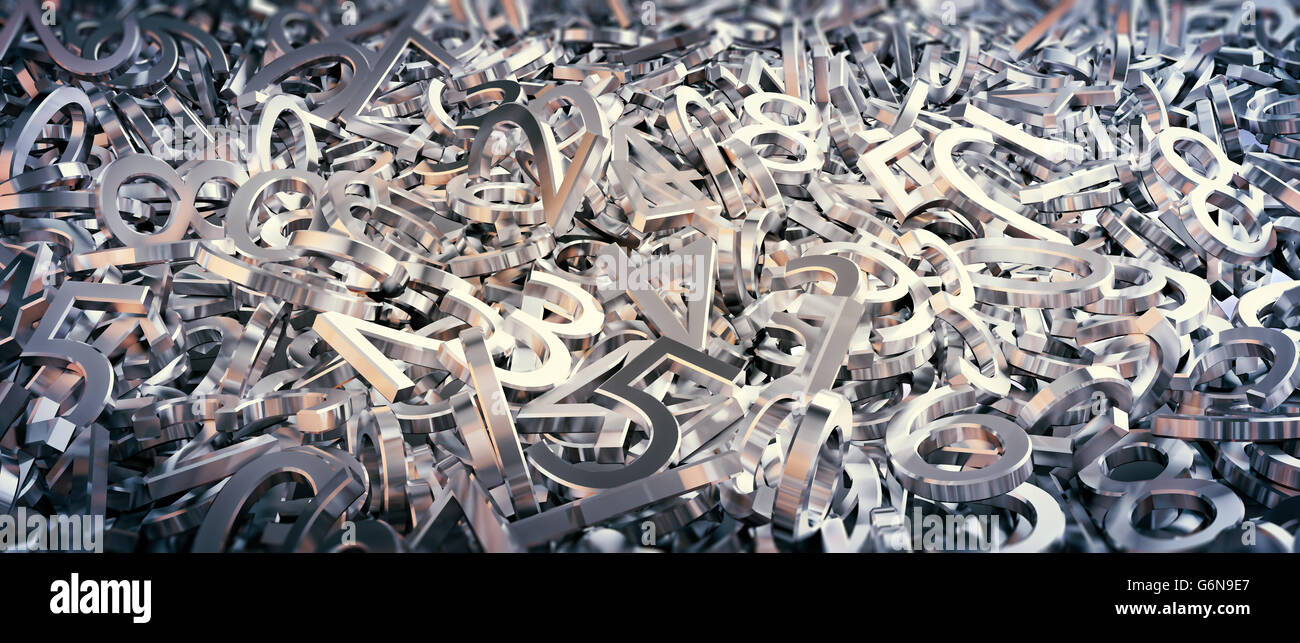 Random set of numbers background illustration Stock Photo - Alamy