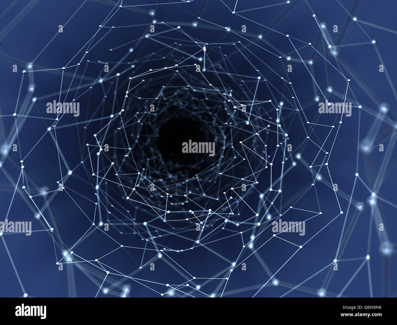 Abstract network connections - 3d illustration Stock Photo - Alamy