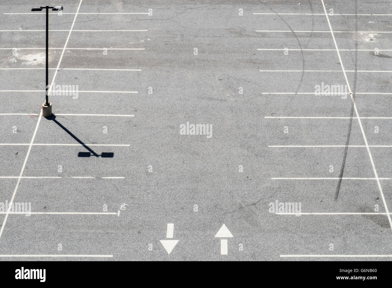 Empty Parking Lot From Above