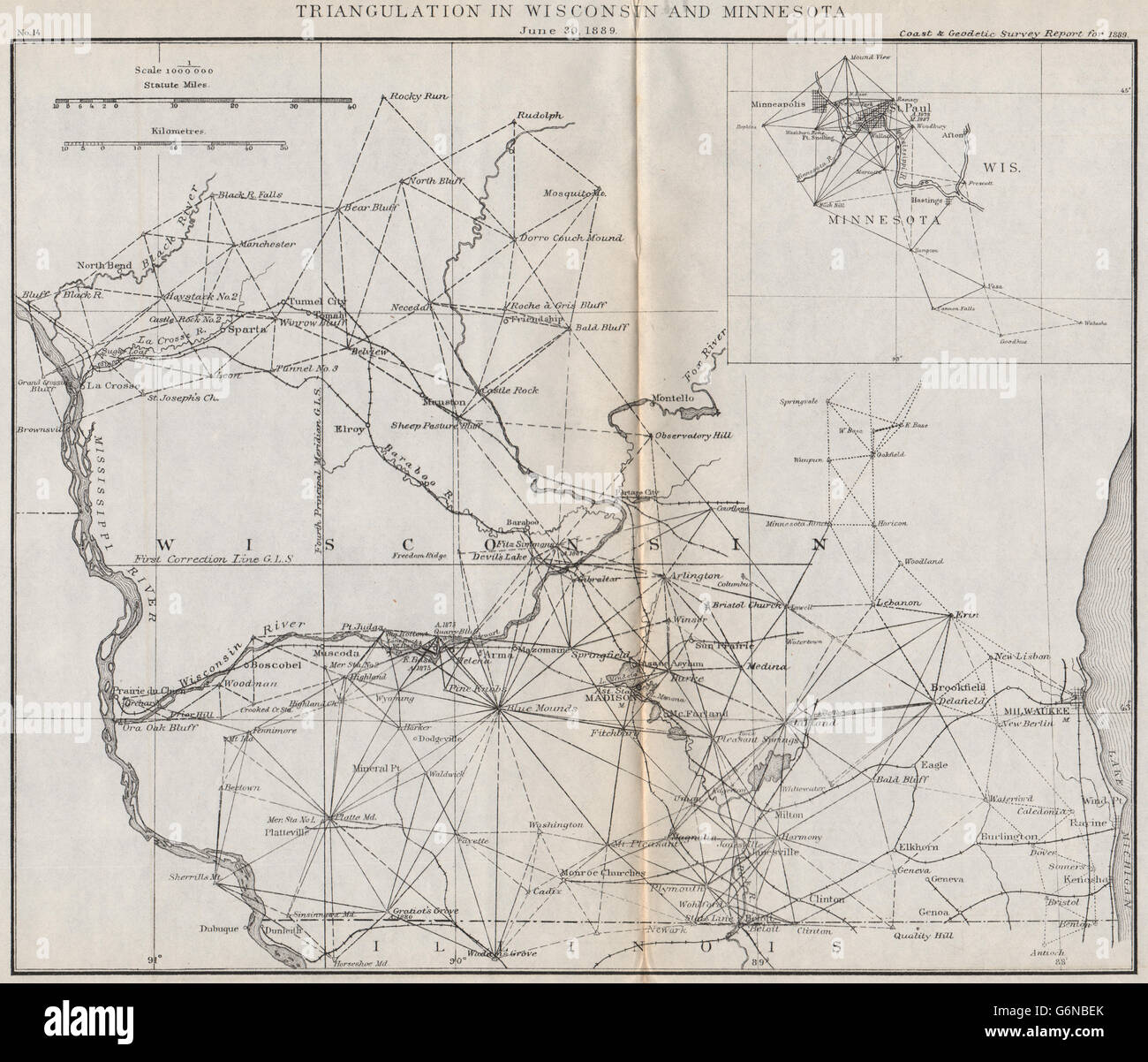 Map of madison minnesota hi-res stock photography and images - Alamy