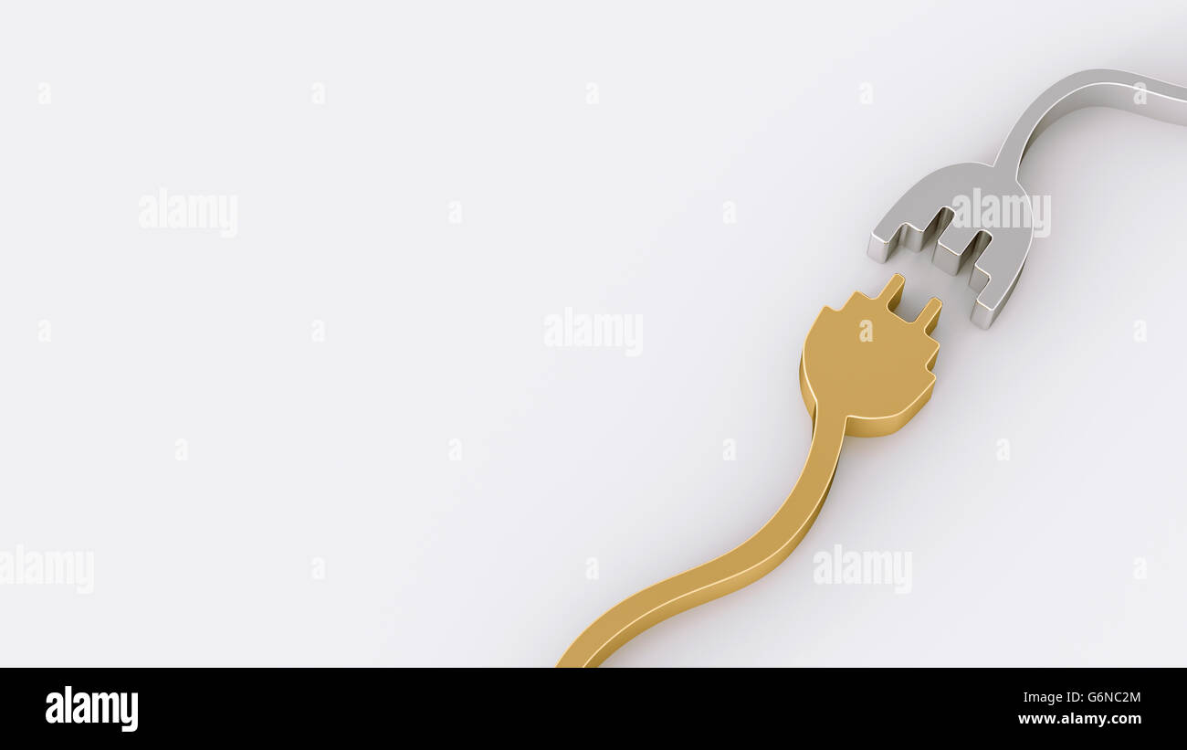 Golden and silver plugs hi-res stock photography and images - Alamy