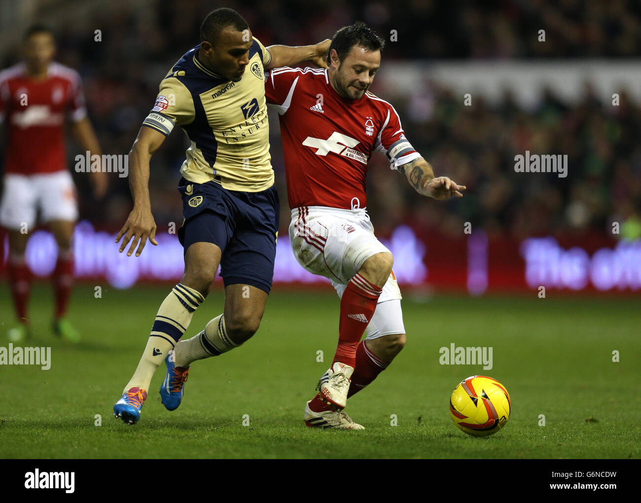 Nottingham Forest's Andy Reid and Leeds United's Rodolph Austin Stock ...