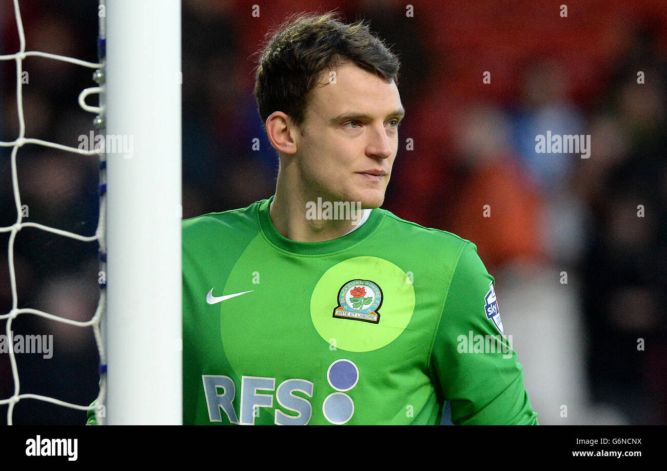 Blackburn Rovers goalkeeper Simon Eastwood, in action against ...