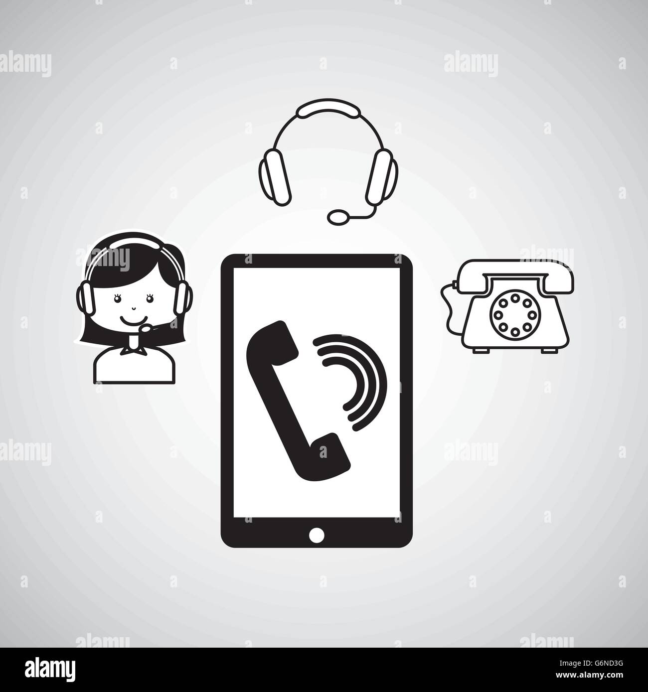 call center design Stock Vector Image & Art - Alamy