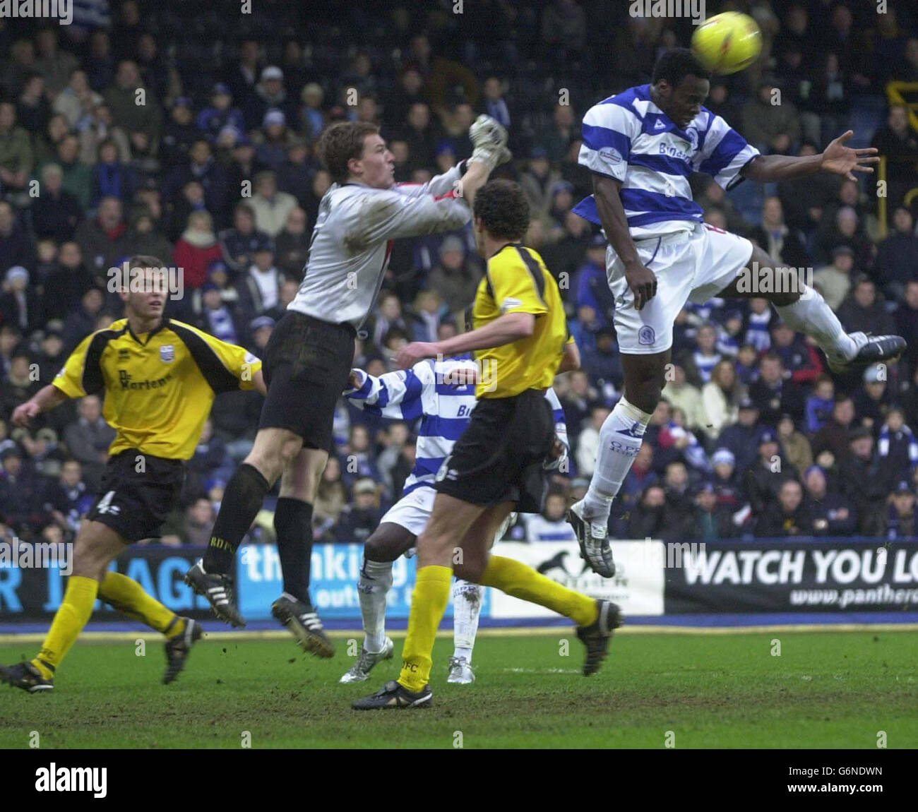 QPR's Daniel Shittu in action during the Nationwide Division Two match ...