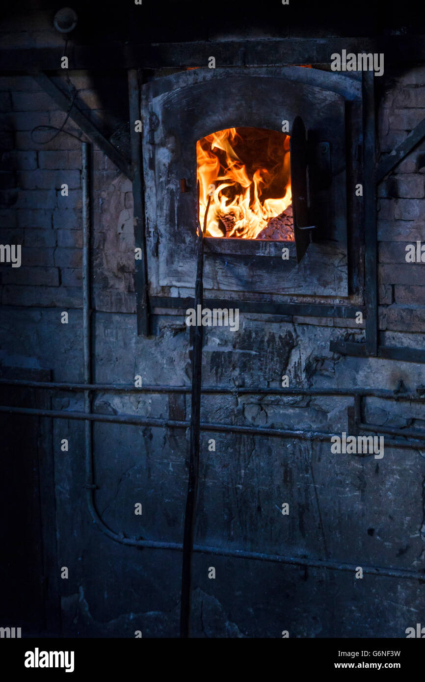Furnace of a glass factory Stock Photo - Alamy