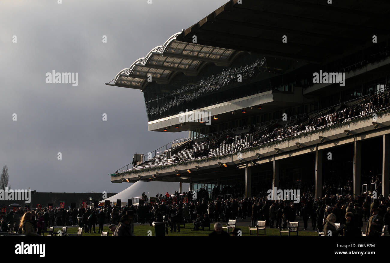 The panoramic resturant at cheltenham racecourse hi-res stock ...